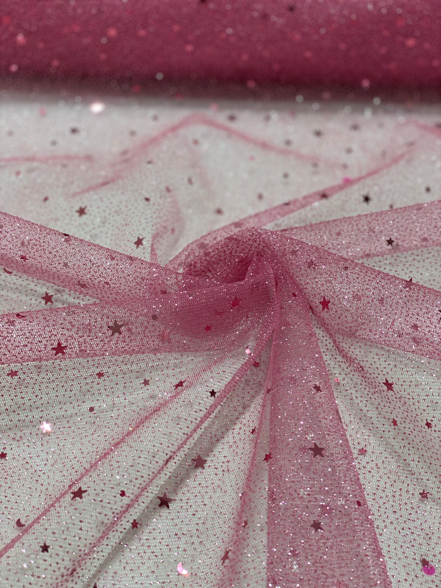 Tul Con Glitter "Estrellas Y Lunas" – Sanditex
