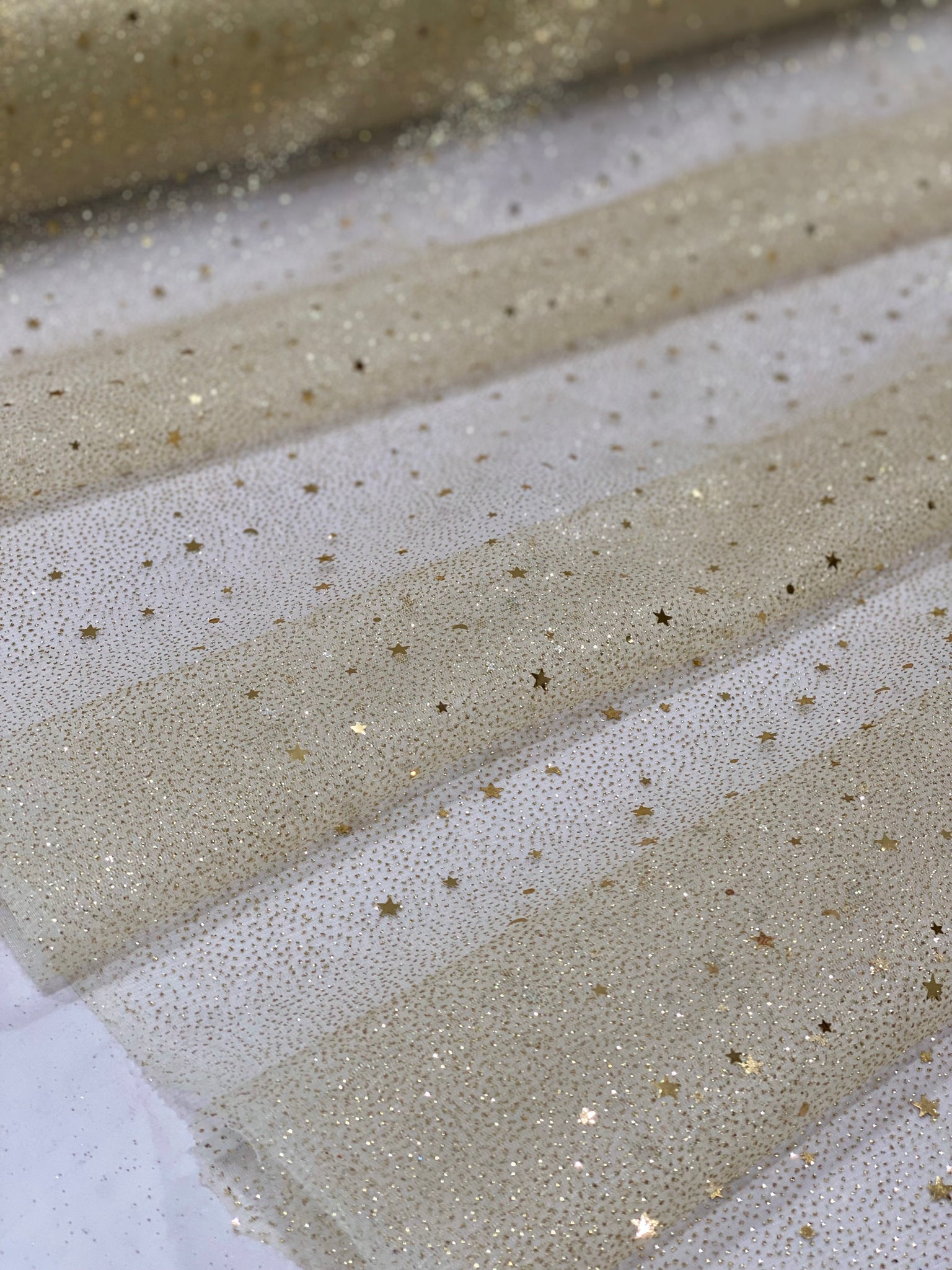 Tul Con Glitter "Estrellas Y Lunas" – Sanditex