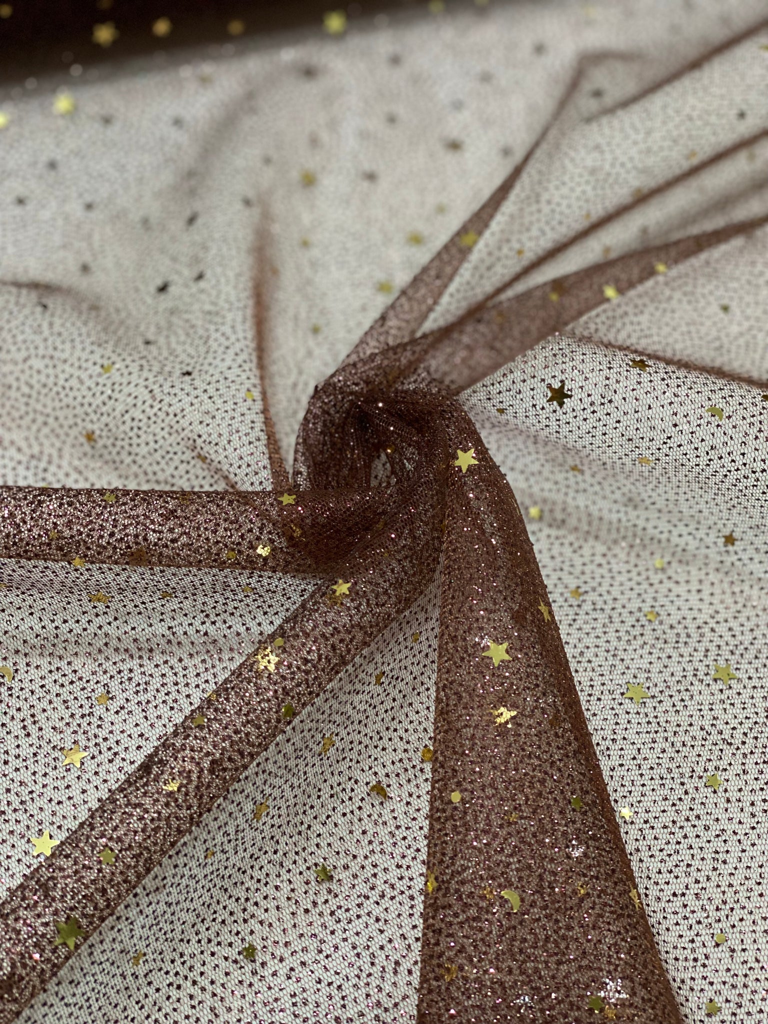 Tul Con Glitter "Estrellas Y Lunas" – Sanditex