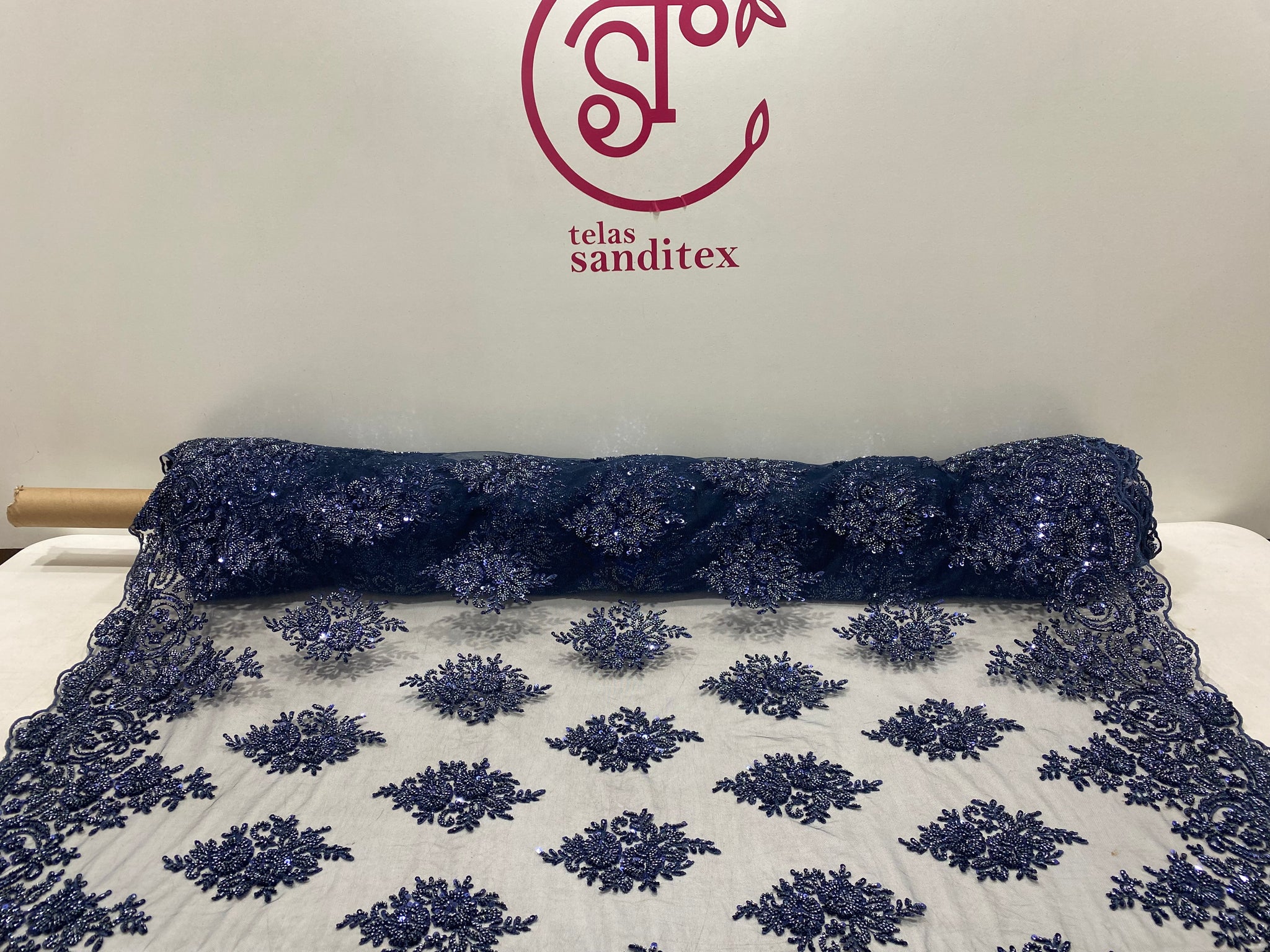 Tul Bordado Pedreria "Daria" – Sanditex