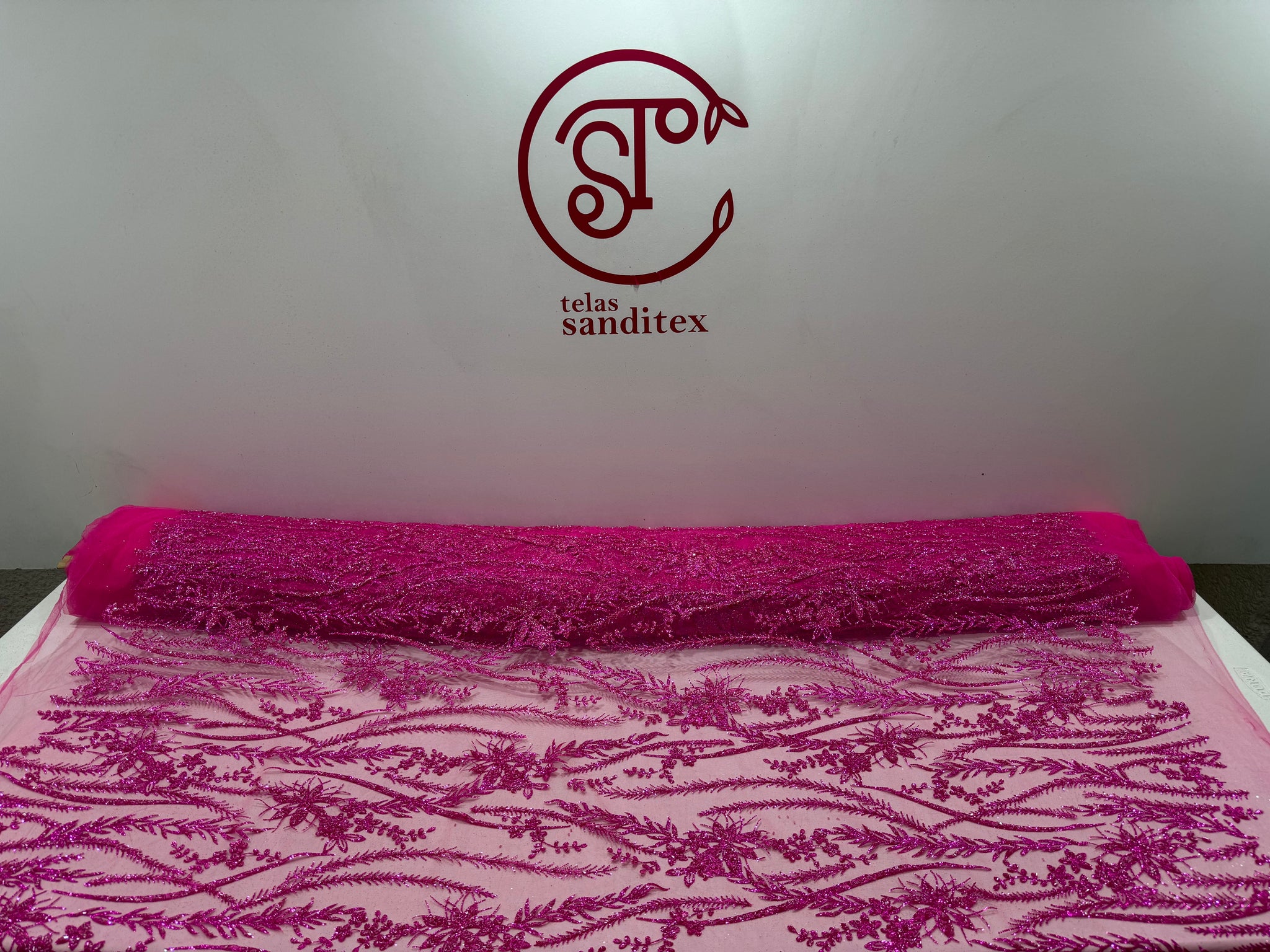 Tul Glitter Con Pedreria "Nuria" – Sanditex