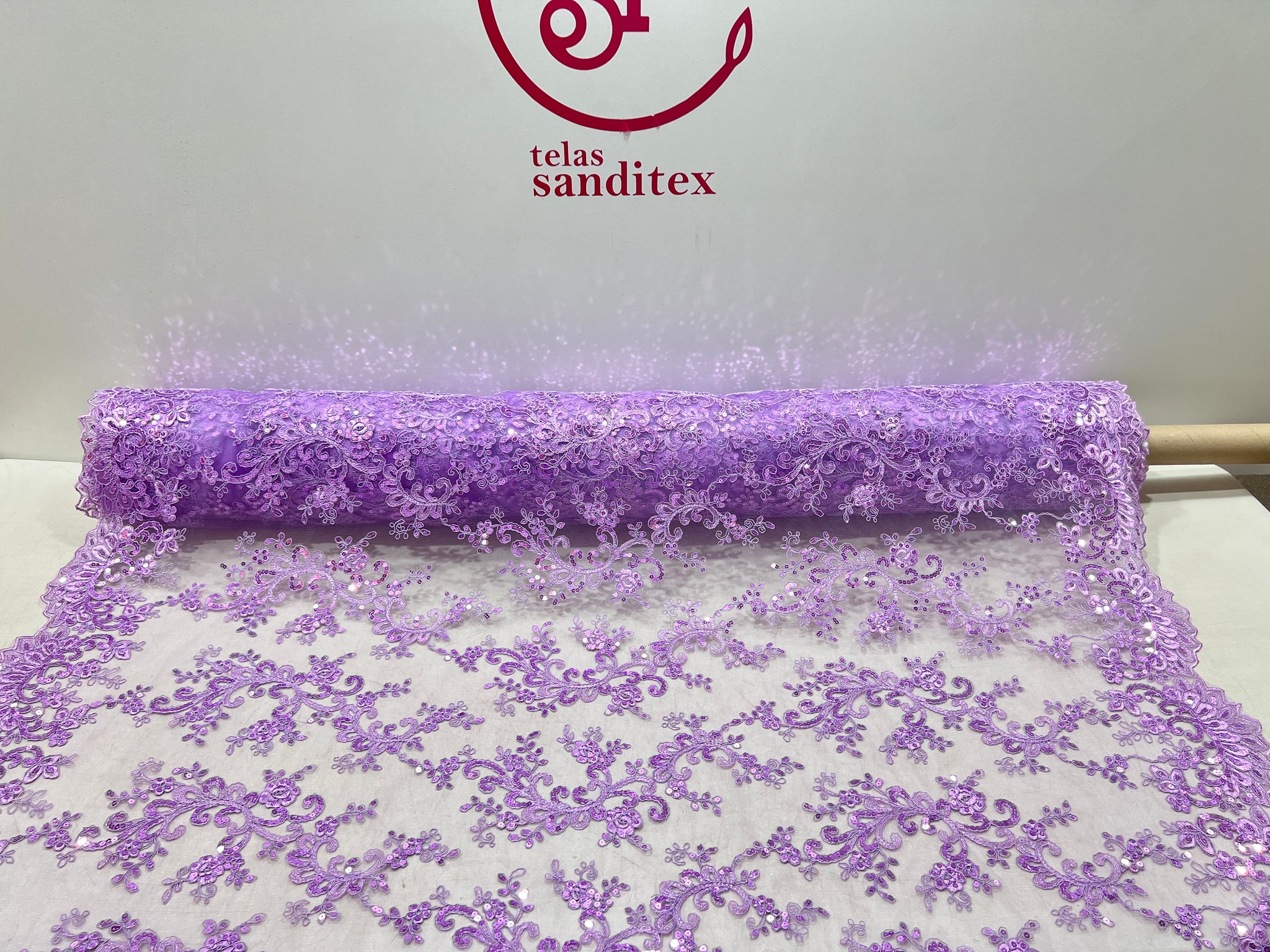 Tul Bordado Con Lentejuela "Ramona" – Sanditex